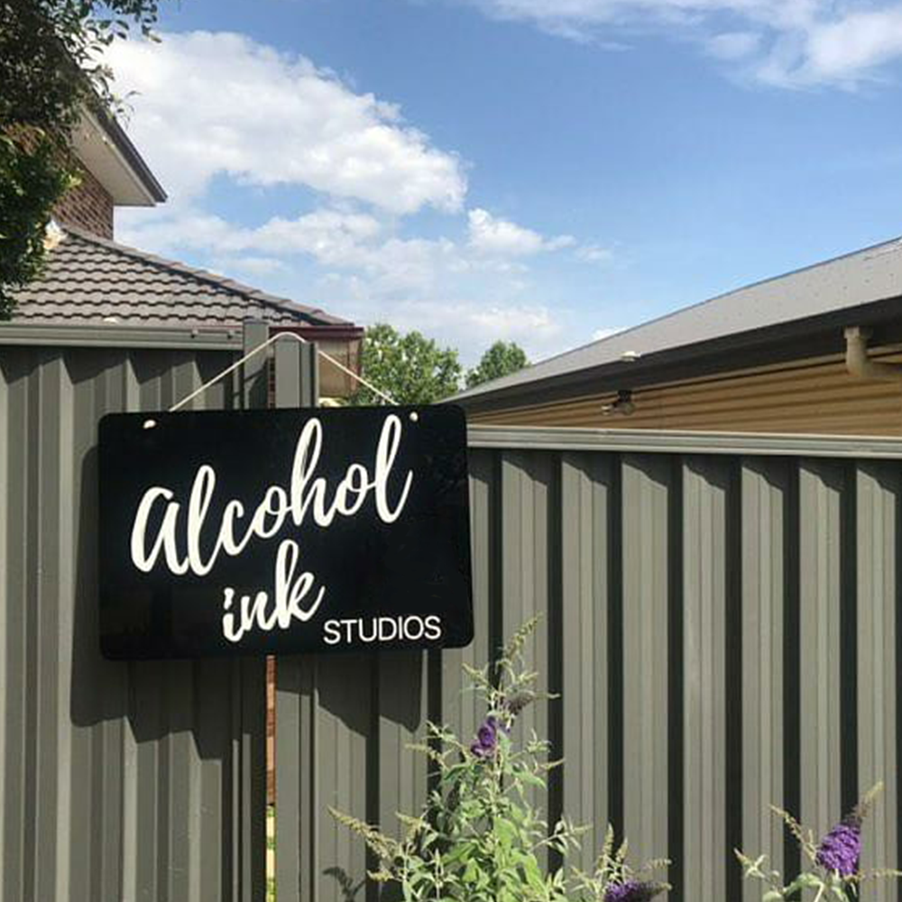 Large Signage Acrylic Rectangle Shape | Black Orchid Designs ...