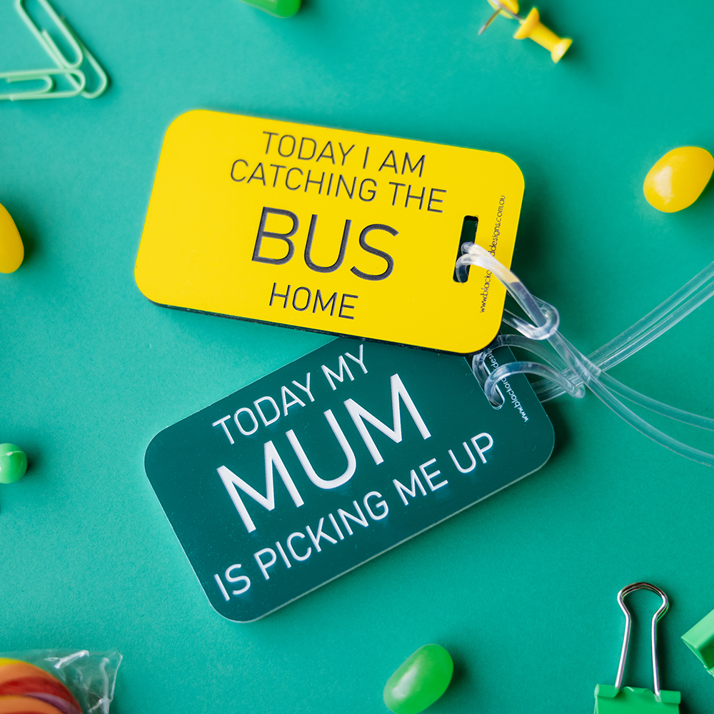 After School Bag Tags – BlackOrchidDesigns