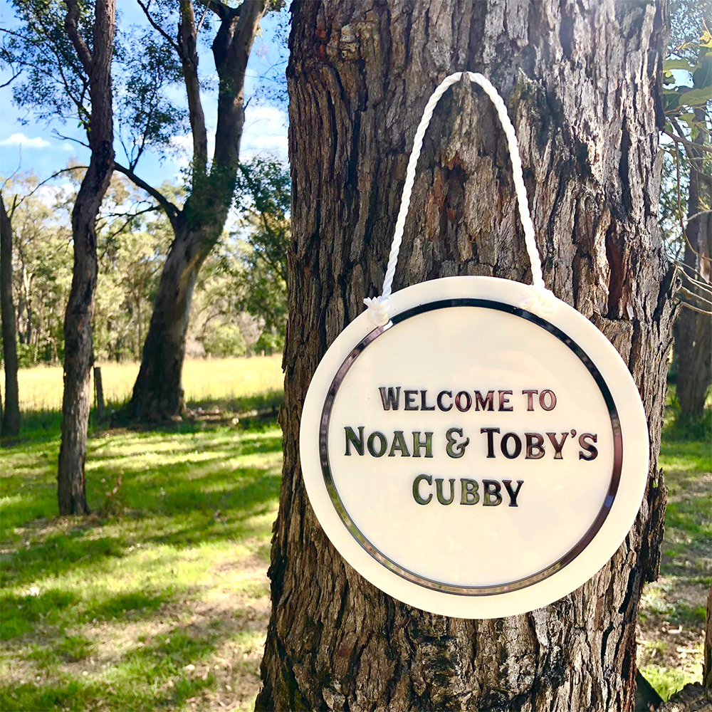 Cubby House Sign - Various Designs – BlackOrchidDesigns