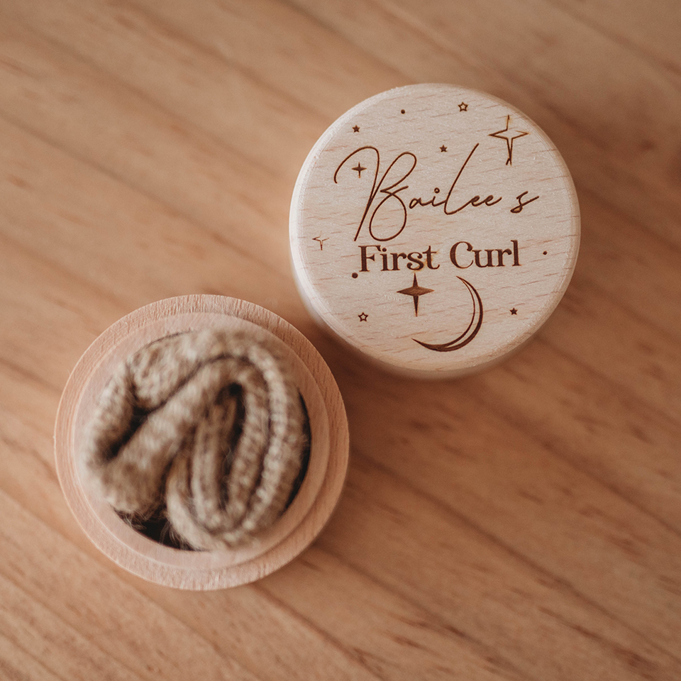 Mini Round Keepsake Box - Moon and Stars Design – BlackOrchidDesigns